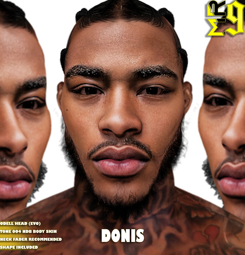 Second Life Marketplace - Donis Skin Tone 004 (ODELL HEAD)